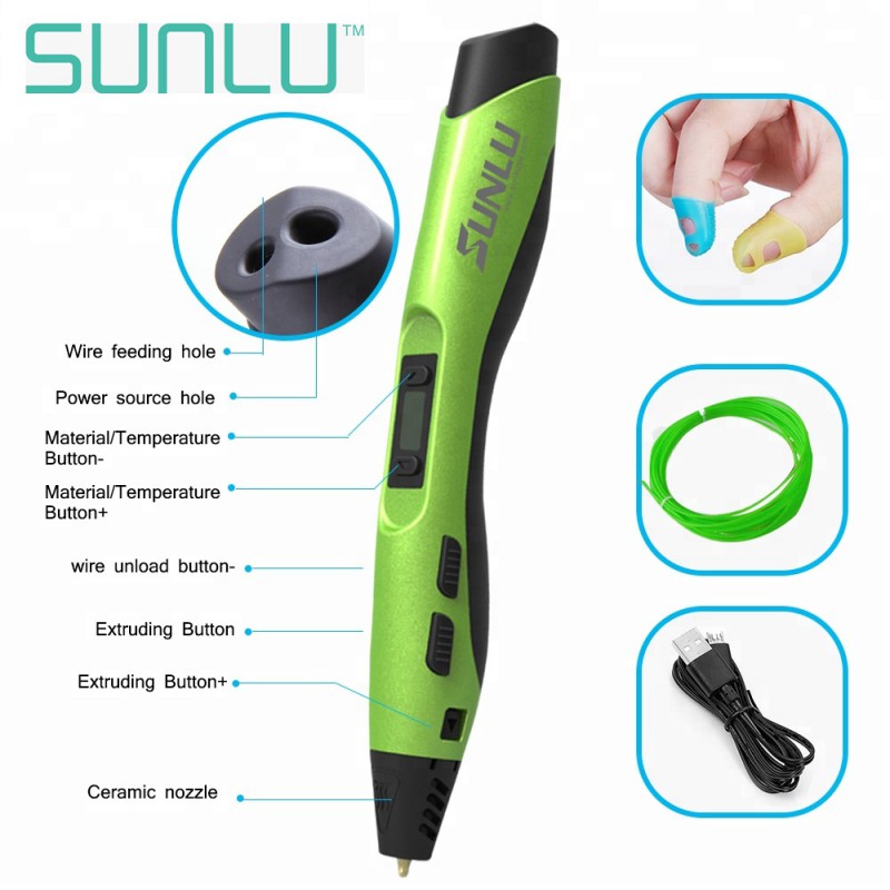 3D Gadgets Malaysia | Sunlu SL-300A 3D Pen PCL/ PLA/ ABS Filament