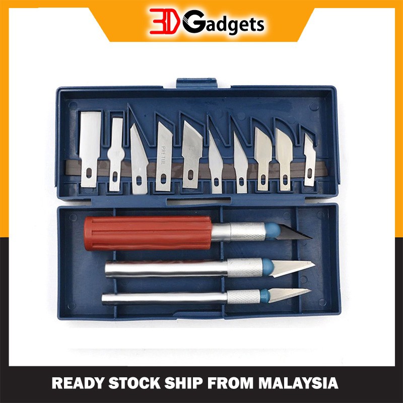 3D Gadgets Malaysia | Utility Precision Knife Set 3D Printed Model ...