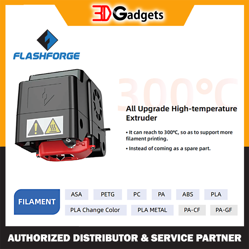 FlashForge Guider IIS 3D Printer 300C extruder | 3D Gadgets Malaysia