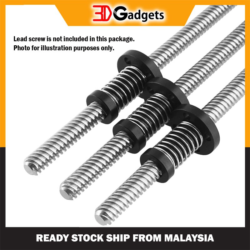 3D Gadgets Malaysia |POM Anti-Blacklash Spring Loaded Nut for ...