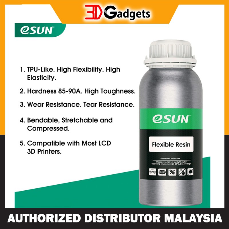 3D Gadgets Malaysia | eSUN Hard Tough ABS- Like Photopolymer Resin ...