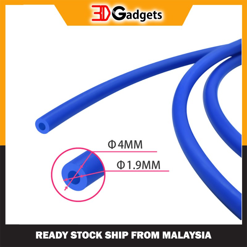 3D Gadgets Malaysia | Blue PTFE Tube OD4mm ID1.9mm for 1.75mm Filament