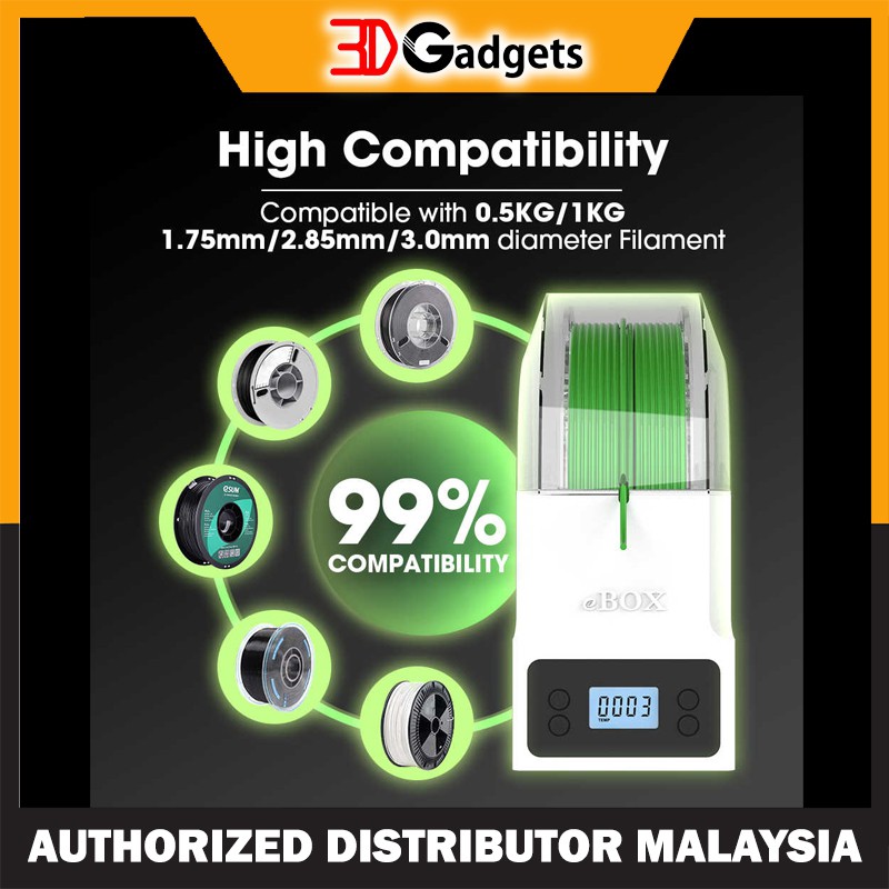 3D Gadgets Malaysia | eSUN eBOX Lite filament dryer storage