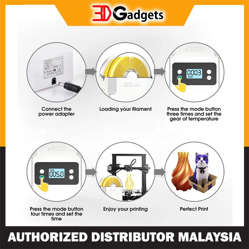 3D Gadgets Malaysia | eSUN eBOX Lite filament dryer storage