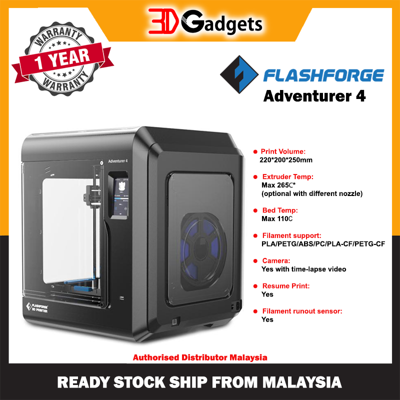 Flashforge Adventurer 4 | 3D Printer | 265℃