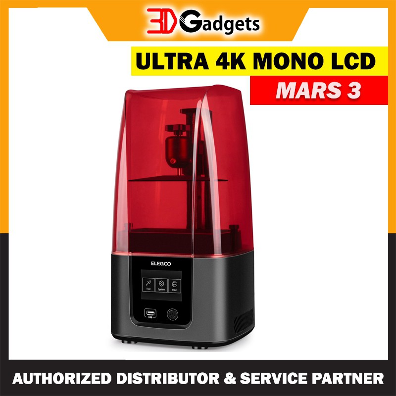 Elegoo Mars 3 ULTRA 4K Mono LCD MSLA 3D Printer | 3D Gadgets Malaysia