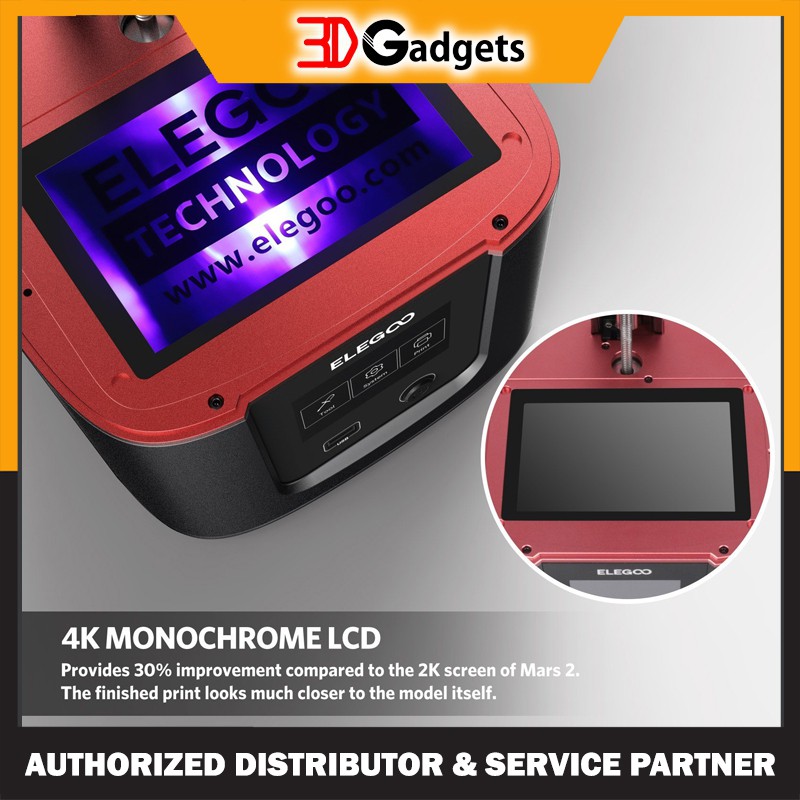 Elegoo Mars 3 ULTRA 4K Mono LCD MSLA 3D Printer | 3D Gadgets Malaysia