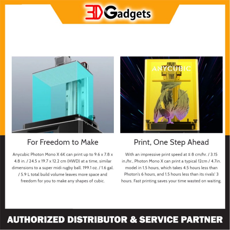Anycubic Photon Mono X 6K Resin 3D Printer | 3D Gadgets Malaysia