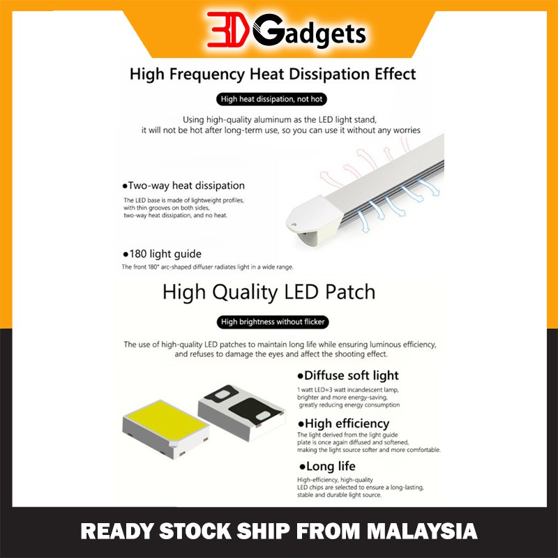 White LED Strip Light 24V for Ender 3 Series 3D Printer