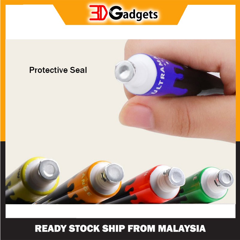 3D Gadgets Malaysia | Acrylic Paint 24 Colors for 3D Prints