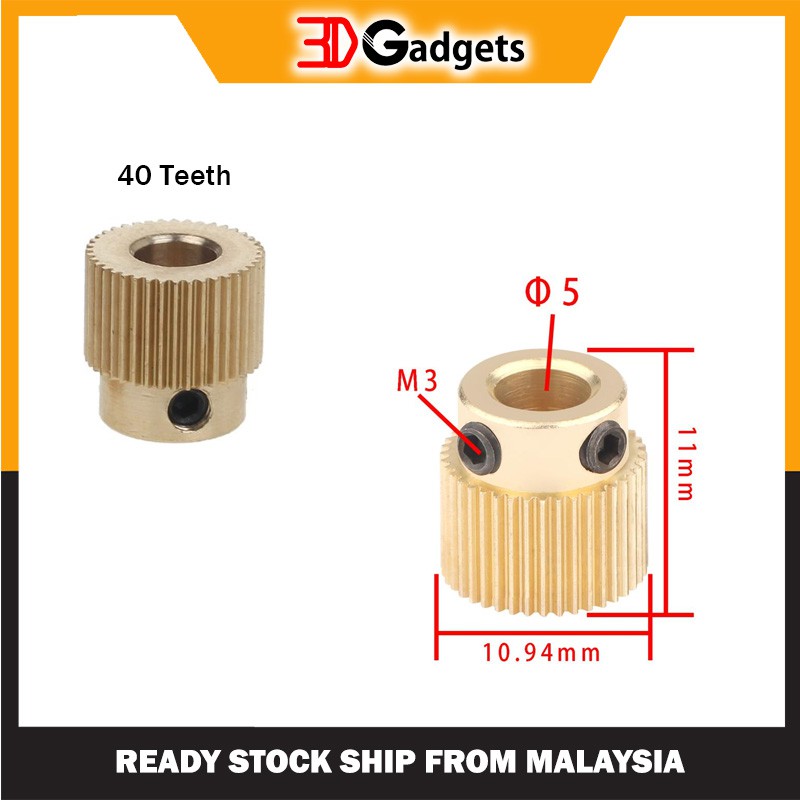 Generic 26 Tooth Extruder Drive Gear