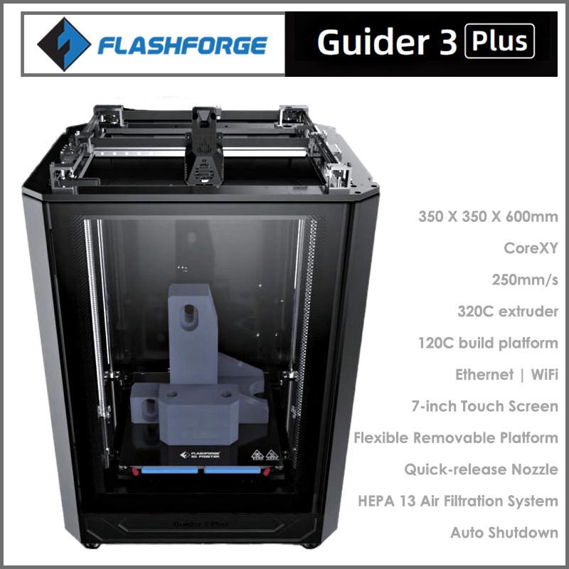 FLASHFORGE GUIDER 3 PLUS 3D PRINTER | 3D Gadgets Malaysia