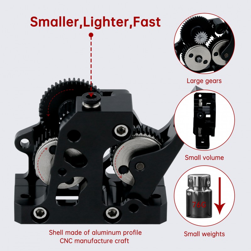 HGX-LITE All Metal High Performance Extruder | 3D Gadgets Malaysia