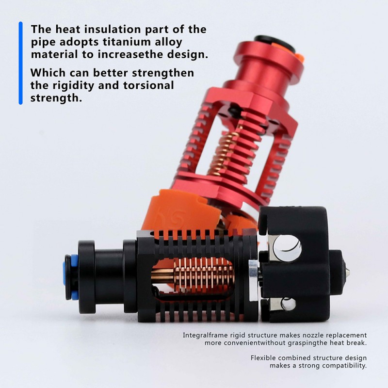 Haldis 3D Red Lizard K1 High Flow Hotend | 3D Gadgets Malaysia