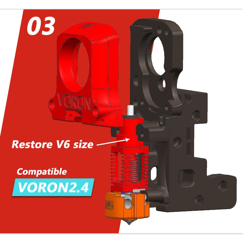 Haldis 3D Red Lizard K1 High Flow Hotend | 3D Gadgets Malaysia