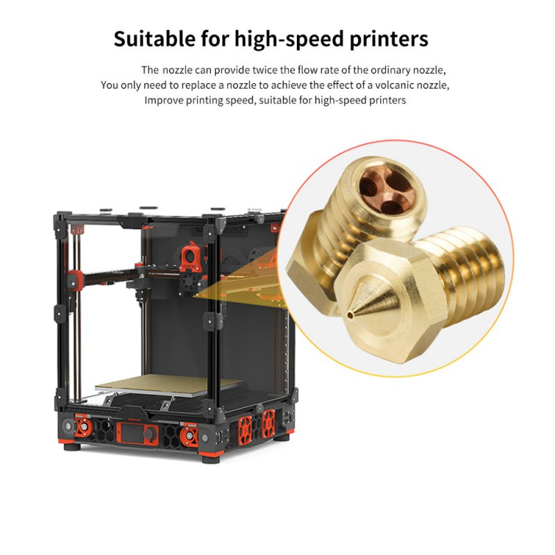 E3D V6/MK8 High Flow Brass Nozzle: Optimal 1.75mm Printing Performance