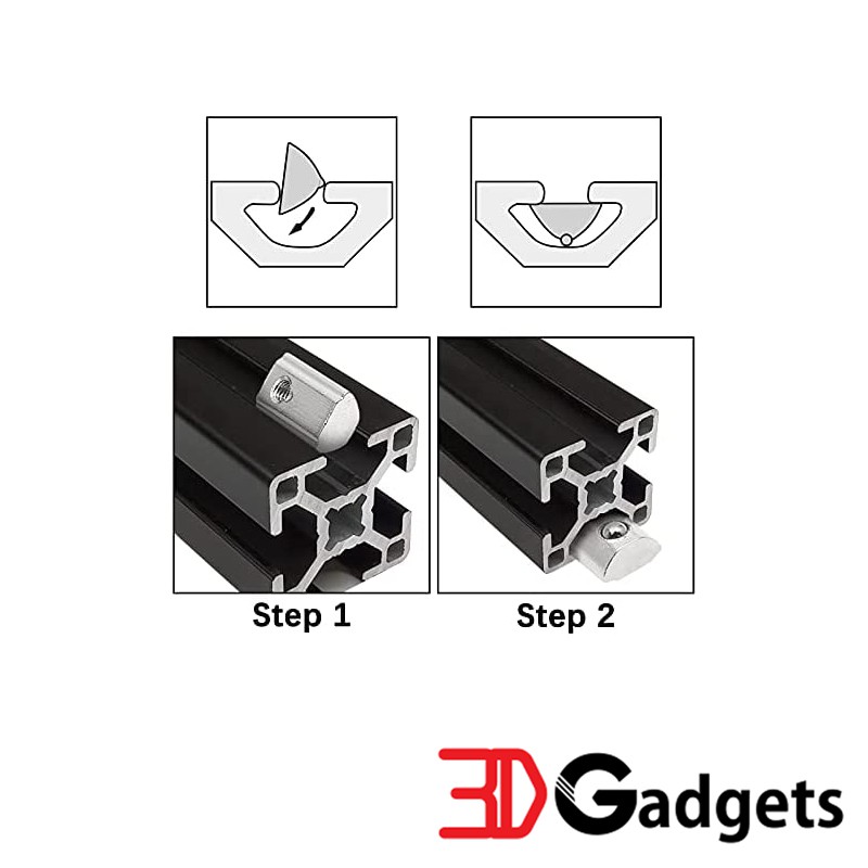 Spring Loaded Ball T-Nut: Secure and Versatile 2020 Aluminium Profile Accessory