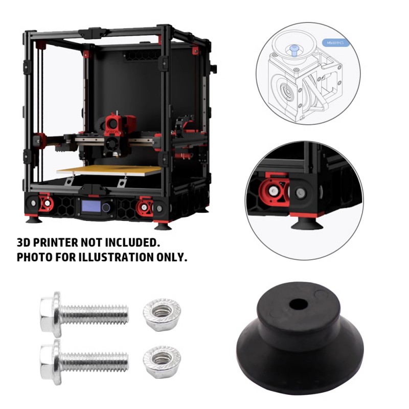 Anti Slip Rubber Feet with Screws 4pcs for Voron 2.4 | 3D Gadgets Malaysia