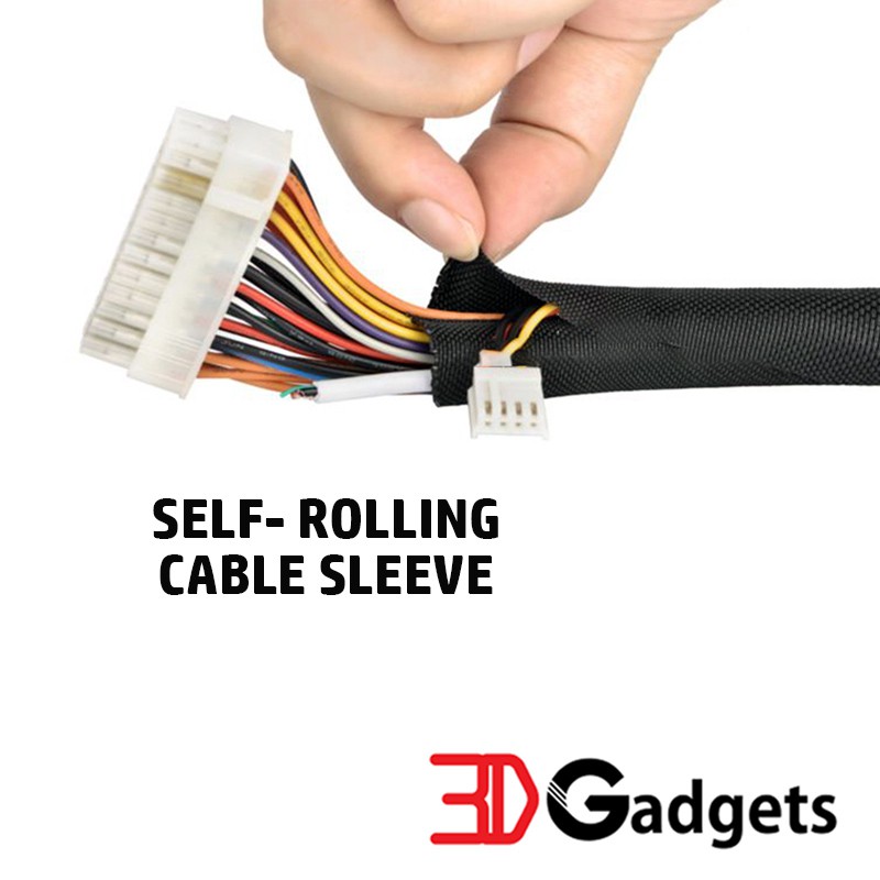 Self Closing Expandable Textile Cable Sleeve | 3D Gadgets Malaysia
