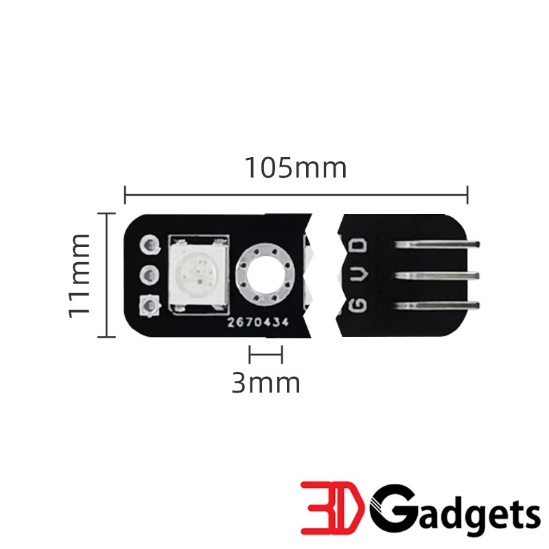WS2812B NeoPixel 8 LED RGB Stick for 3D Printer | 3D Gadgets Malaysia