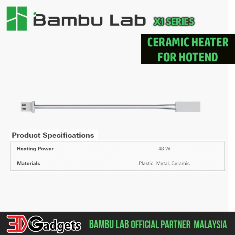 Bambu Lab X1 Series Ceramic Heater | 3D Gadgets Malaysia