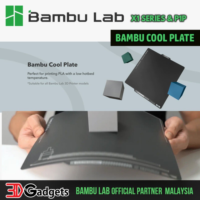 Bambu Lab X1 Series & P1P Bambu Cool Plate | 3D Gadgets Malaysia