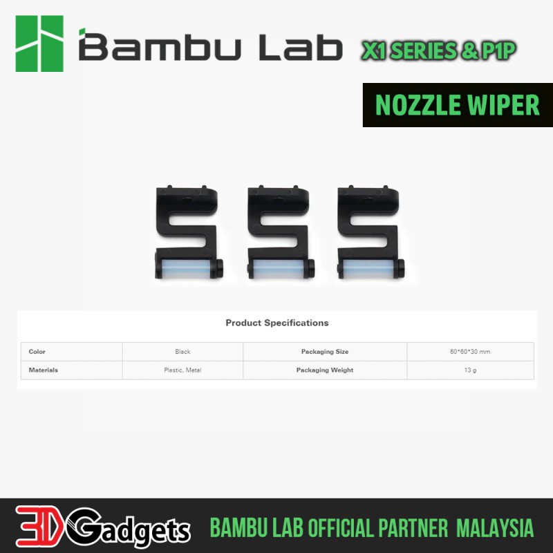 Bambu Lab X1 Series & P1P Nozzle Wiper - 3 PCS | 3D Gadgets Malaysia
