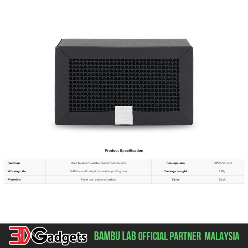 Bambu Lab X1 Series Activated Carbon Air Filter | 3D Gadgets Malaysia