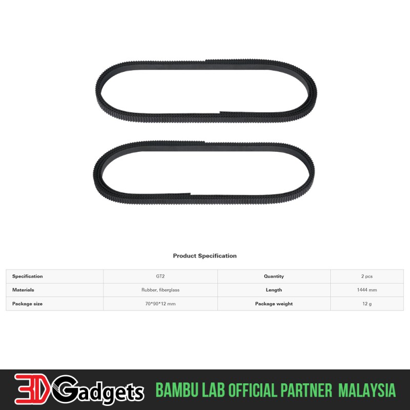 Bambu Lab X1 Series / P1P XY Belt | 3D Gadgets Malaysia
