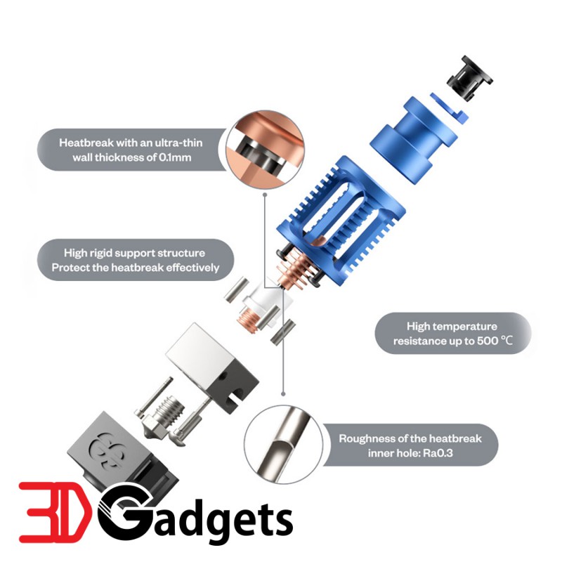 Phaetus Dragon Hotend High Flow (Version V6) | 3D Gadgets Malaysia