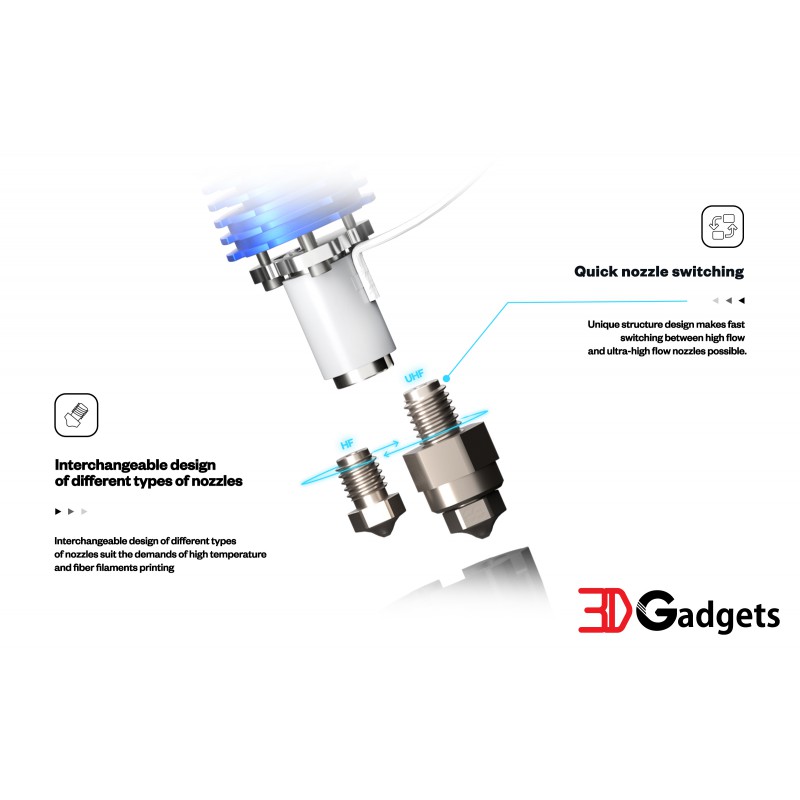 Phaetus Rapido Plus Hotend UHF Ultra-High Flow | 3D Gadgets Malaysia