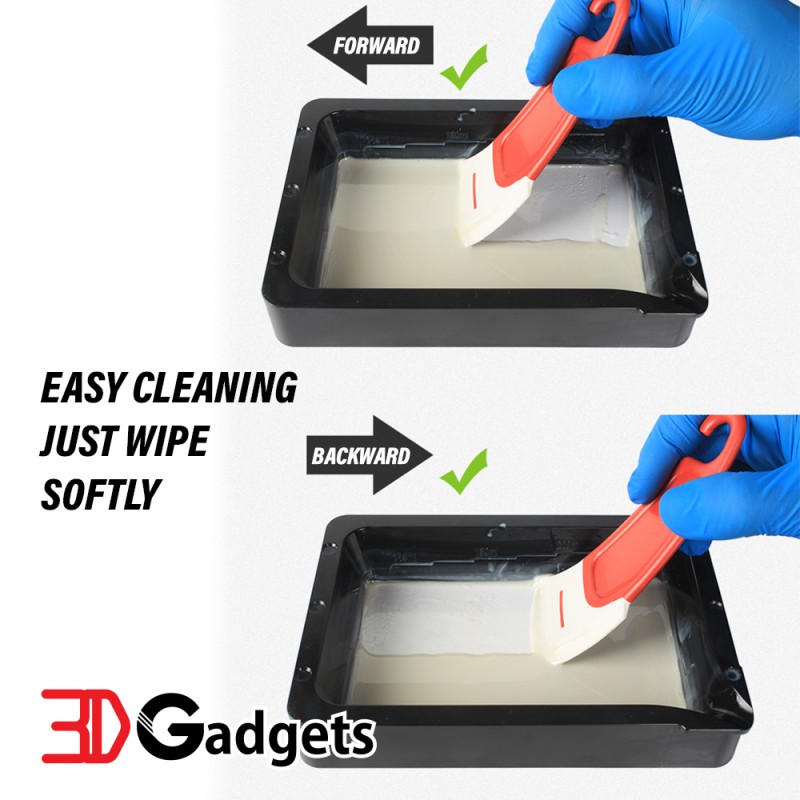 Silicone Scraper Tool Cleaning Tool for MSLA 3D Printer Resin Tank