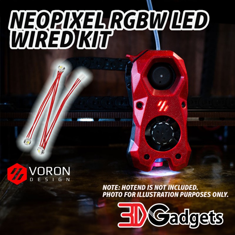 Neopixel RGBW LED Wired Kit for Voron 2.4 3D Printer Stealthburner ...