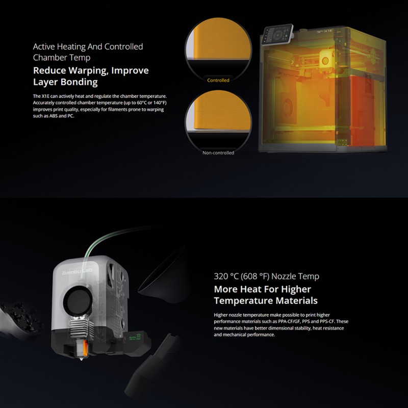 Bambu Lab X1E Combo AMS | 3D Gadgets Malaysia.