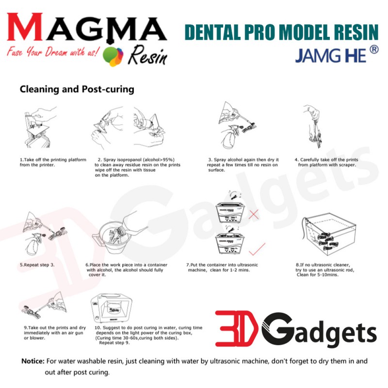 Magma Dental Pro Model Resin 1KG | 3D Gadgets Malaysia