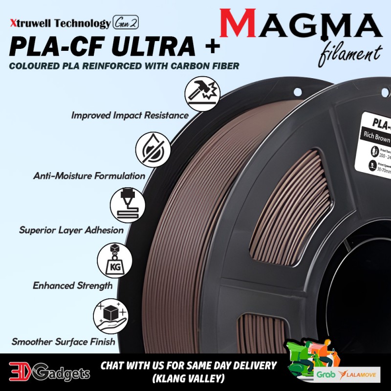Magma PLA-CF ULTRA+ Colour Carbon Fiber Filament | 3D Gadgets Malaysia