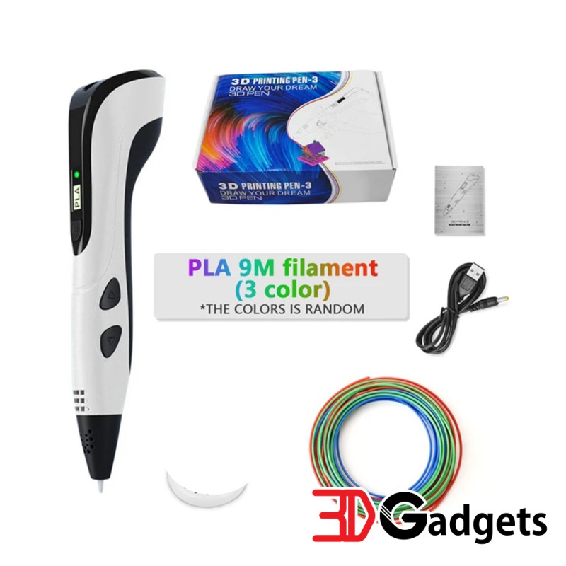 2024 3D Pen with LCD Screen - Easy Temp Control/ PLA & ABS Compatible