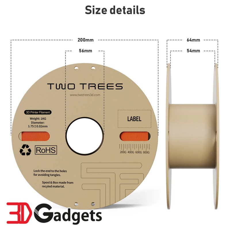 TWO TREES PLA ULTRA+ 1.75mm 1KG | 3D Gadgets Malaysia