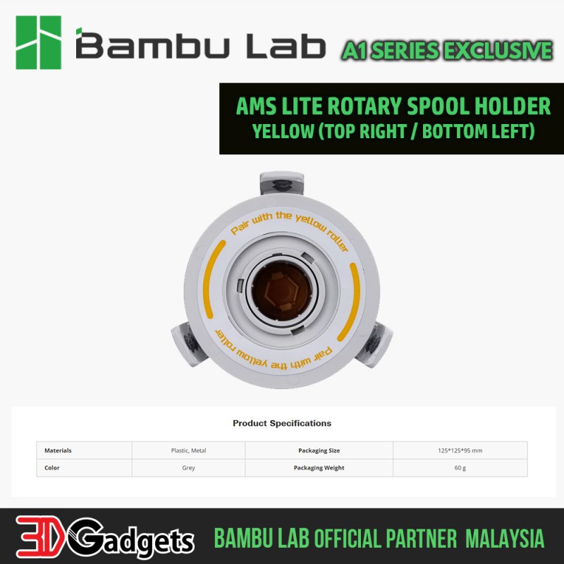 Bambu Lab A1 Series AMS Lite Rotary Spool Holder | 3D Gadgets Malaysia
