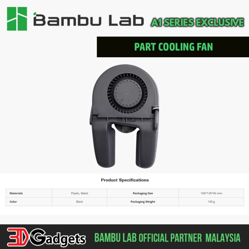 Bambu Lab A1 Series Part Cooling Fan | 3D Gadgets Malaysia