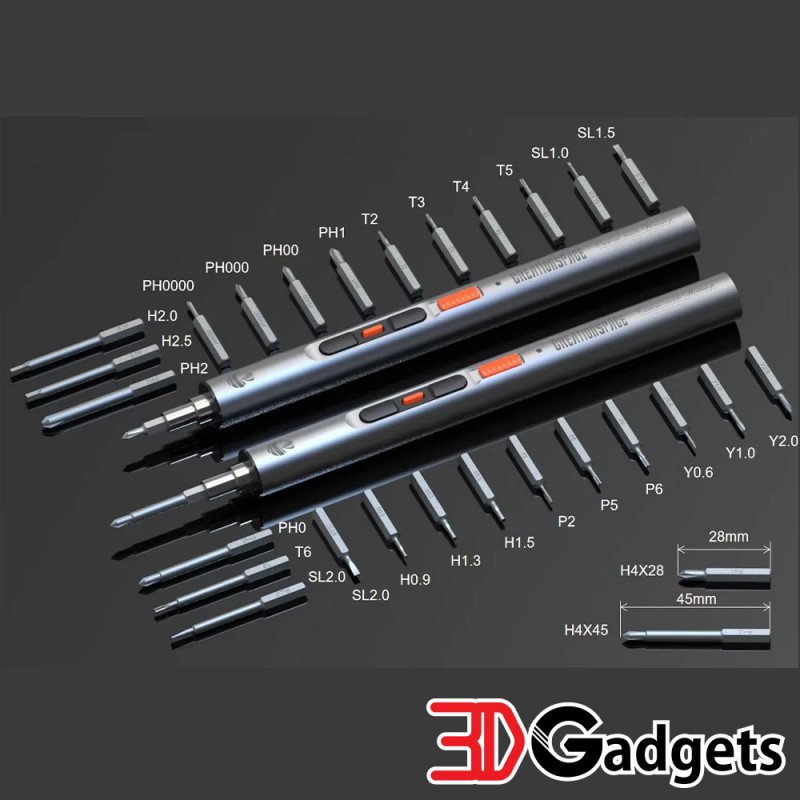 Smart Mini Electric Screwdriver with Various Bits| 3D Gadgets Malaysia