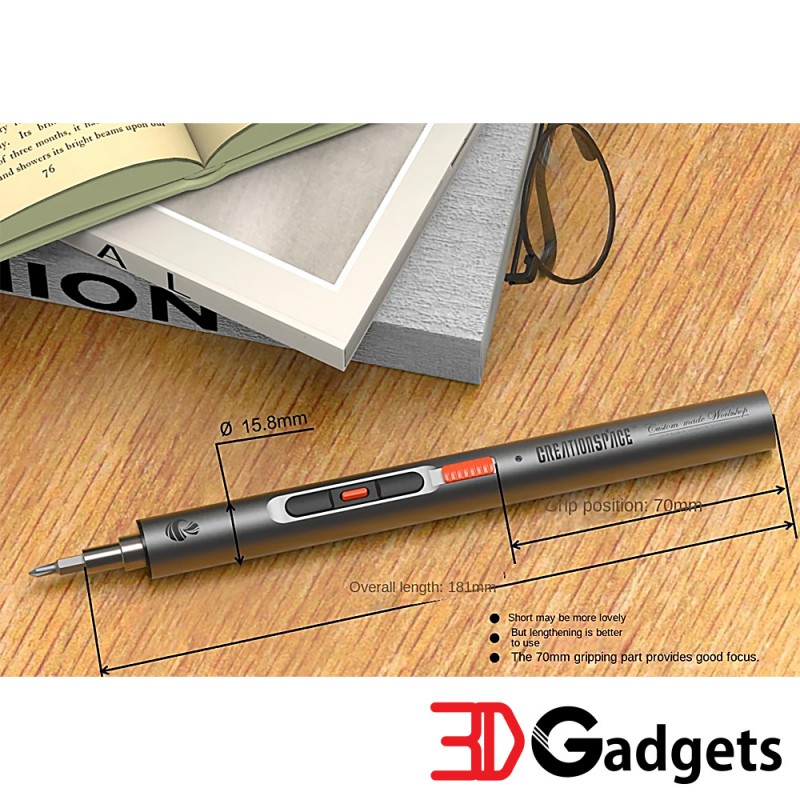 Smart Mini Electric Screwdriver with Various Bits| 3D Gadgets Malaysia