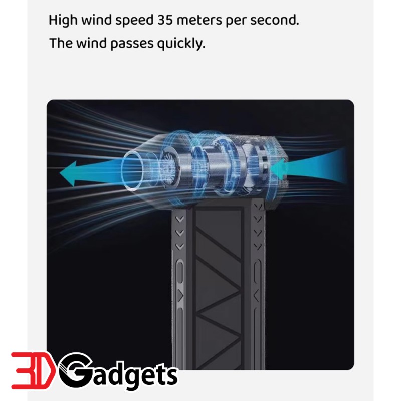 Powerful Smart MIni Turbo Fan Dust Removal | 3D Gadgets Malaysia