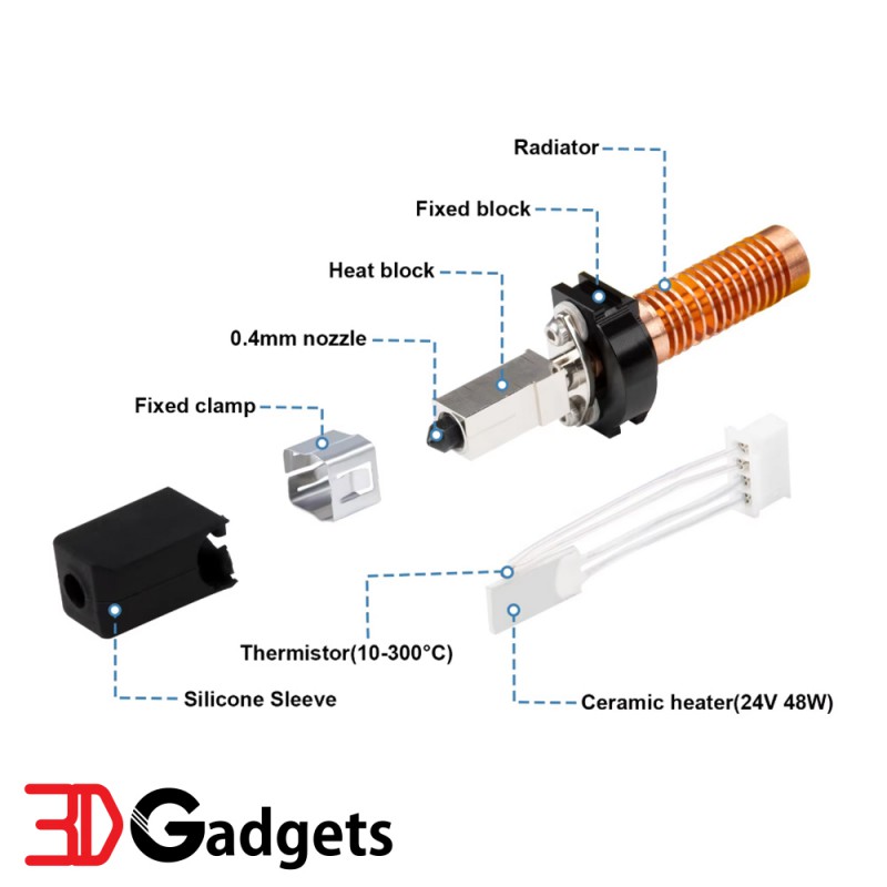 Super 3d. Quick Release Hotend for Flashforge ADV 5M| 3D Gadgets Malaysia
