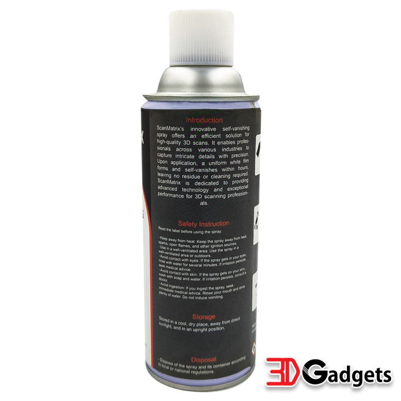 Scan Matrix Self Vanishing 3D Scanning Spray | 3D Gadgets Malaysia