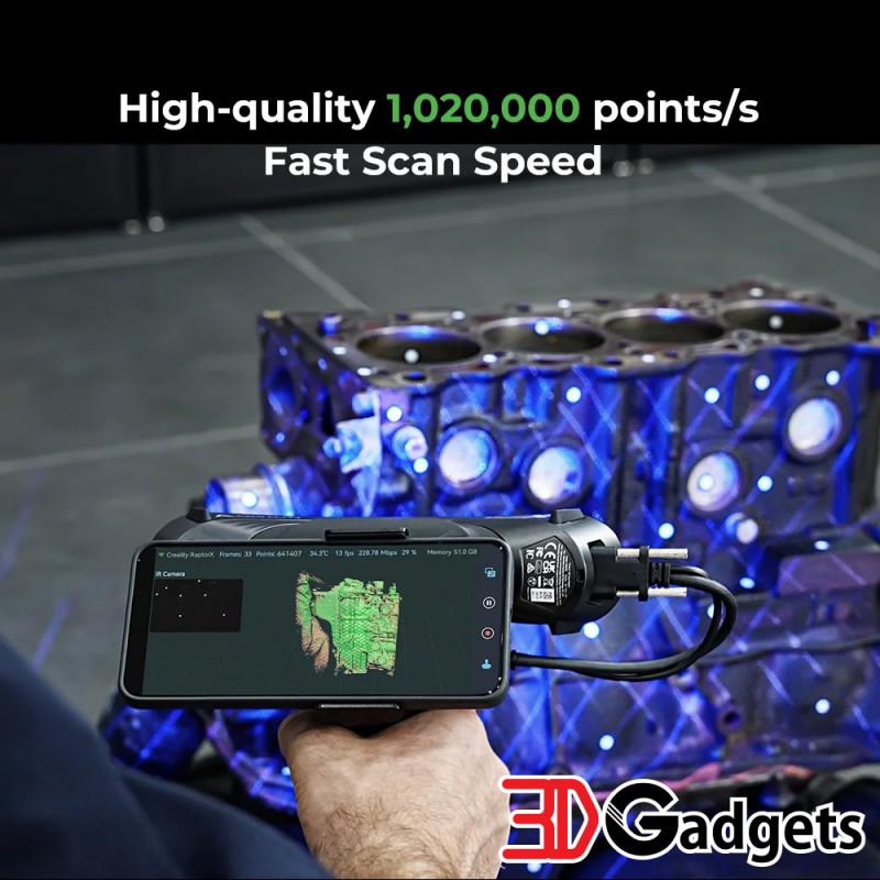 Creality Raptor X Wireless 3D Scanner l 3D Gadgets Malaysia