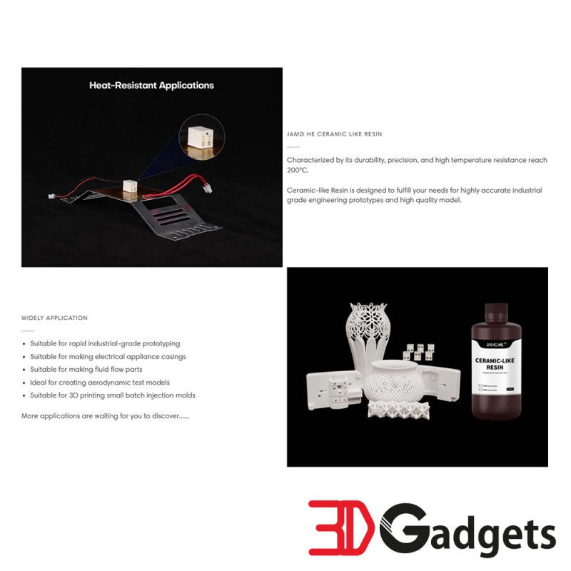Jamg He Ceramic - Like Photopolymer UV Resin | 3D Gadgets Malaysia