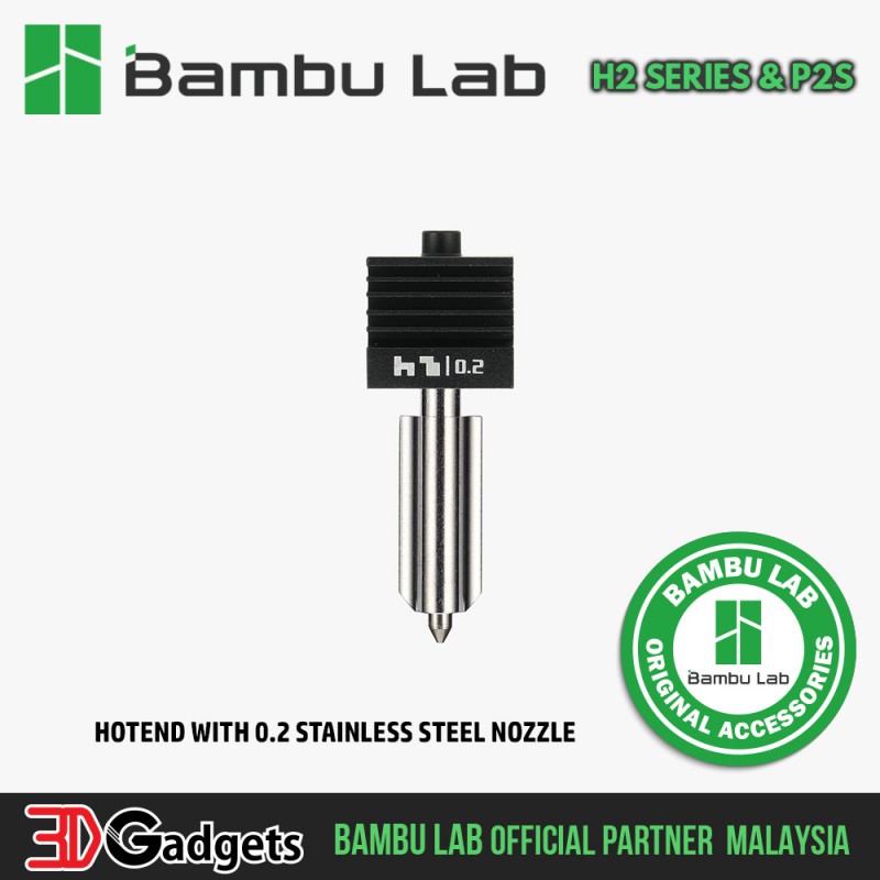 Bambu Lab H2 Series & P2S Hotend with Nozzle | 3D Gadgets Malaysia