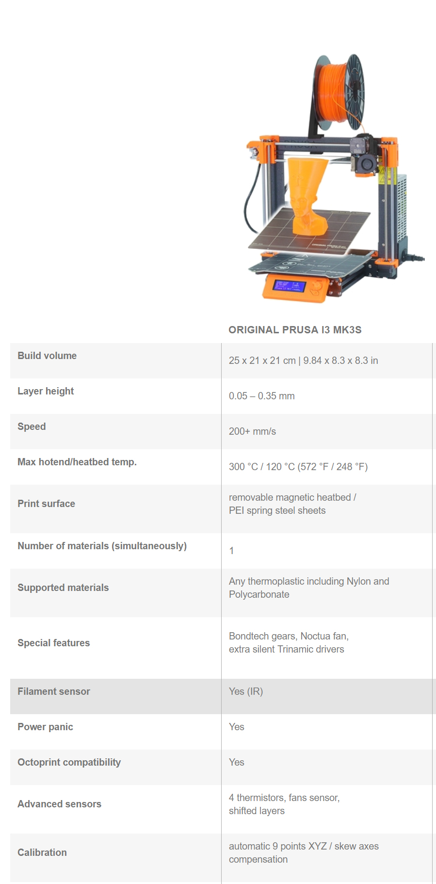 3D Gadgets Malaysia | Original Prusa i3 MK3S DIY Kit 3D Printer